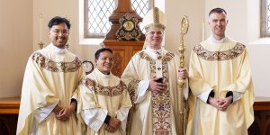 Good things come in threes: Archbishop ordains new priests - CathNews