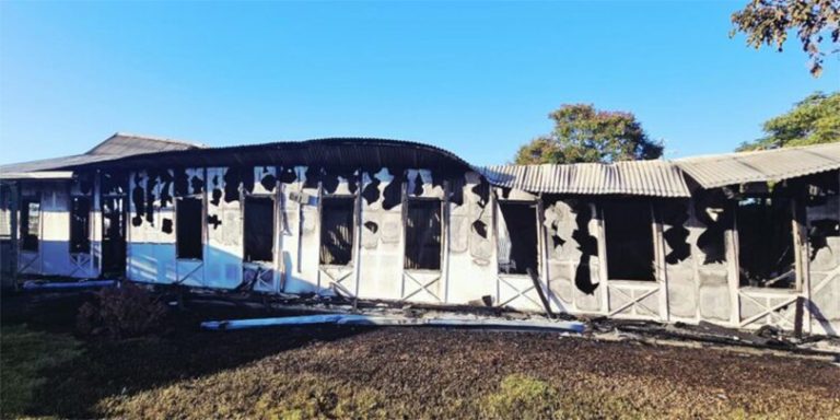 Mass held in carpark after fire destroys church in central Queensland ...